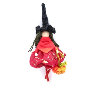 Halloween Witch Doll Good Luck Kitchen Witch Doll Fairy Figurine New ...