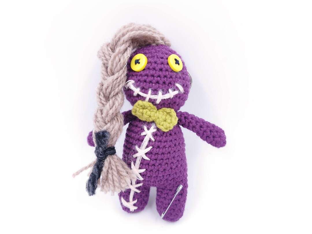 Voodoo Poppet Doll, Purple Voodoo Ornament, Good Luck Protection ...