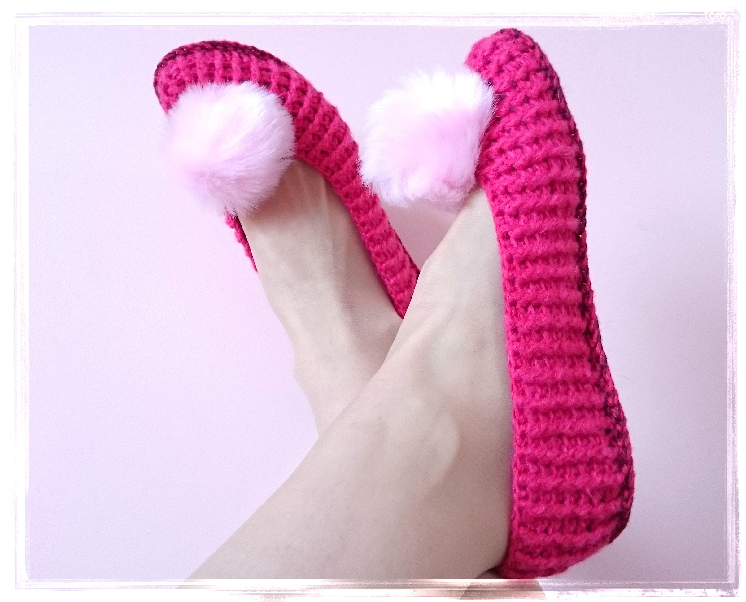 Cozy Slippers Pom Pom Slippers Chunky Slippers Women - Etsy