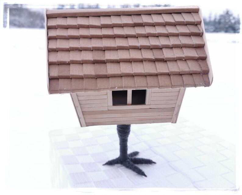 House on Chicken Leg Cute Gift for Home Decor Handmade Baba | Etsy