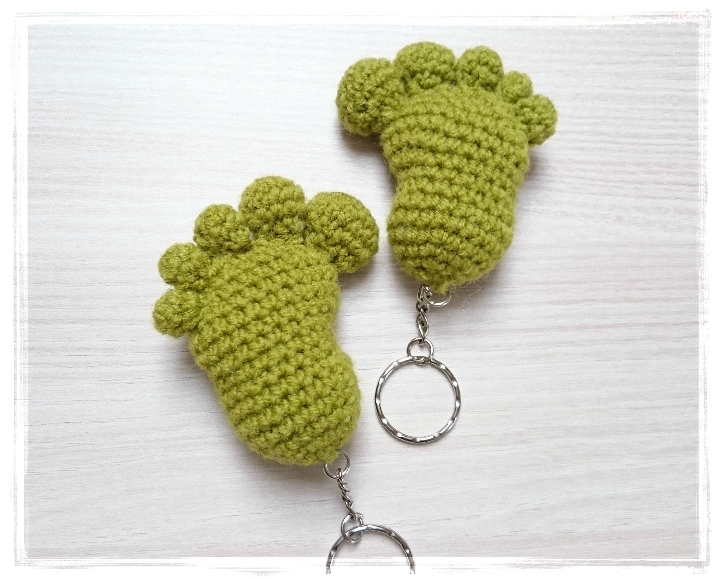 Shrek Foot Keychain Crochet Green Foot Keyring Shrek and - Etsy