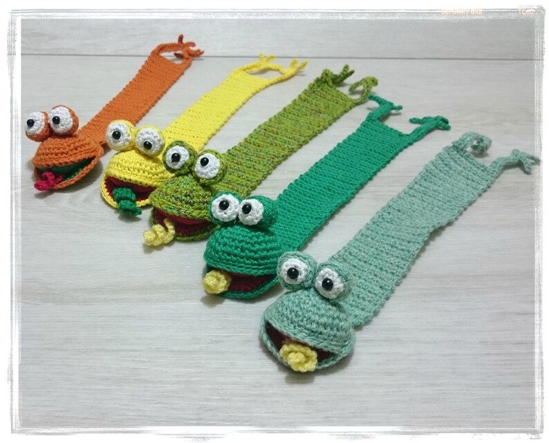FROG BOOKMARK Crochet Bookmark Amigurumi Bookmark Bible - Etsy