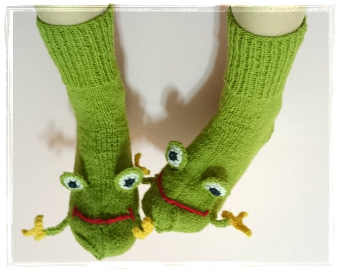 FROG Socks, Funny Socks Woolen Socks Funny Slippers Women Leg Warmers ...