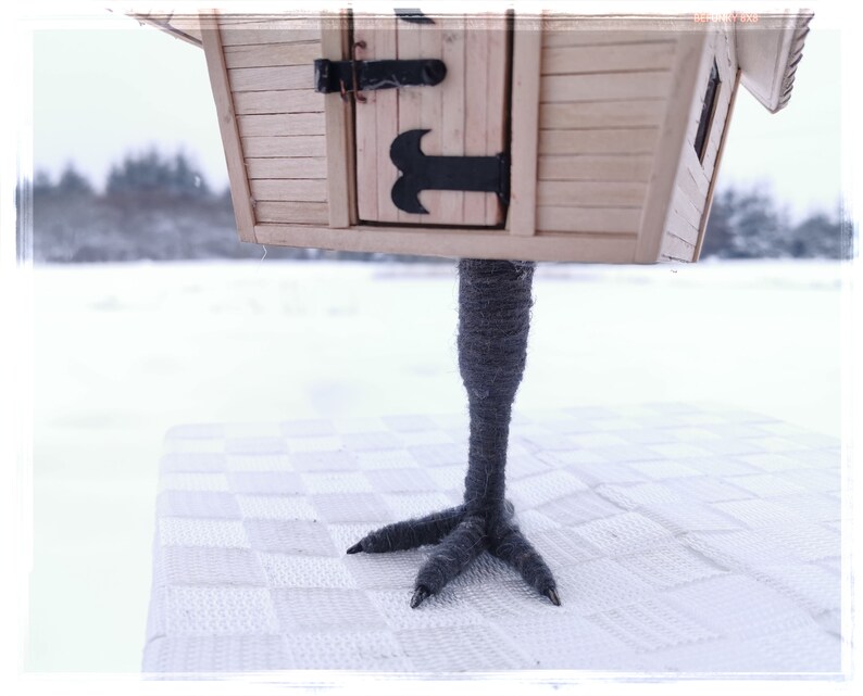 House on Chicken Leg Cute Gift for Home Decor Handmade Baba | Etsy