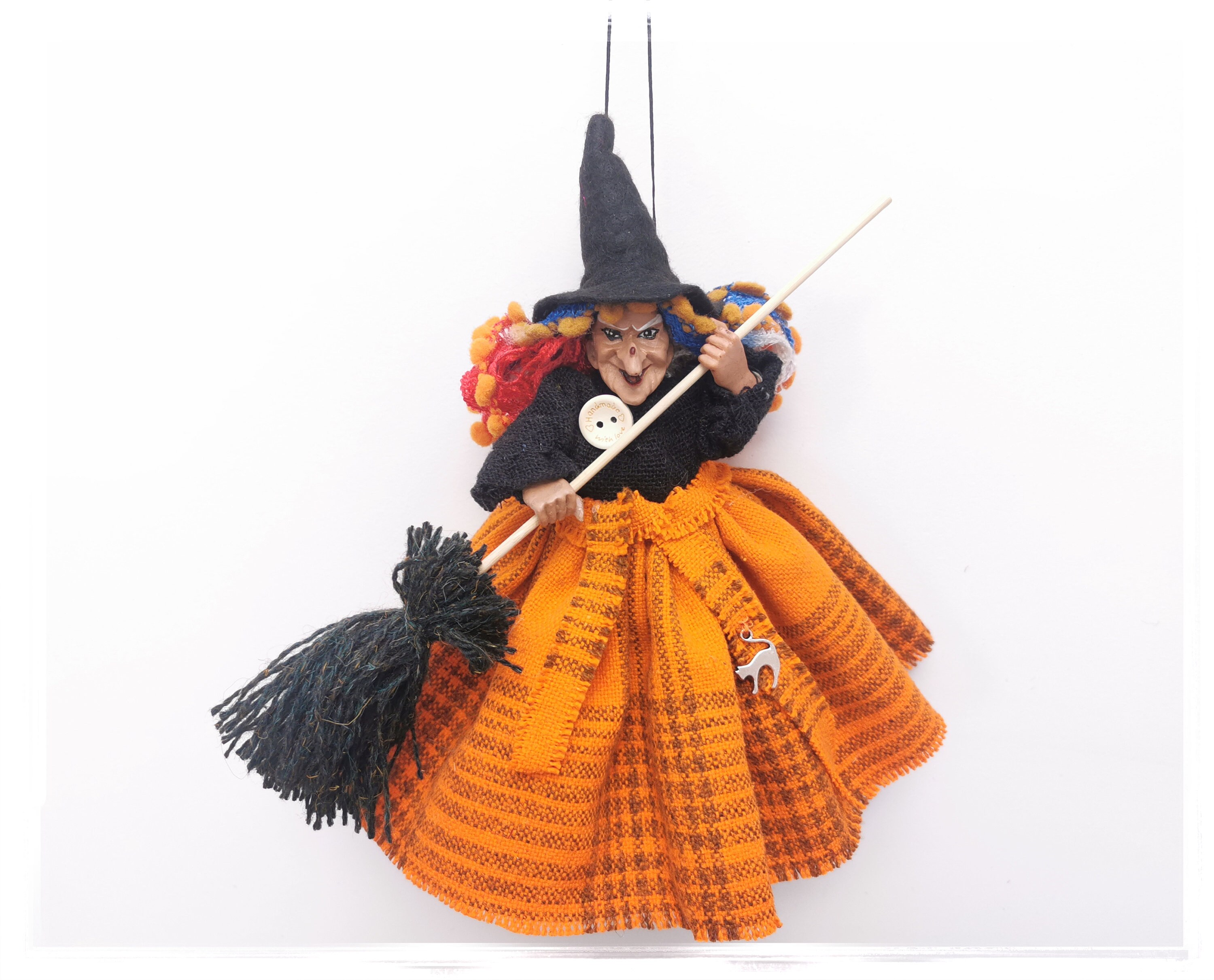 Good Luck KITCHEN WITCH DOLL Witch Figurine With Broom for | Etsy Canada