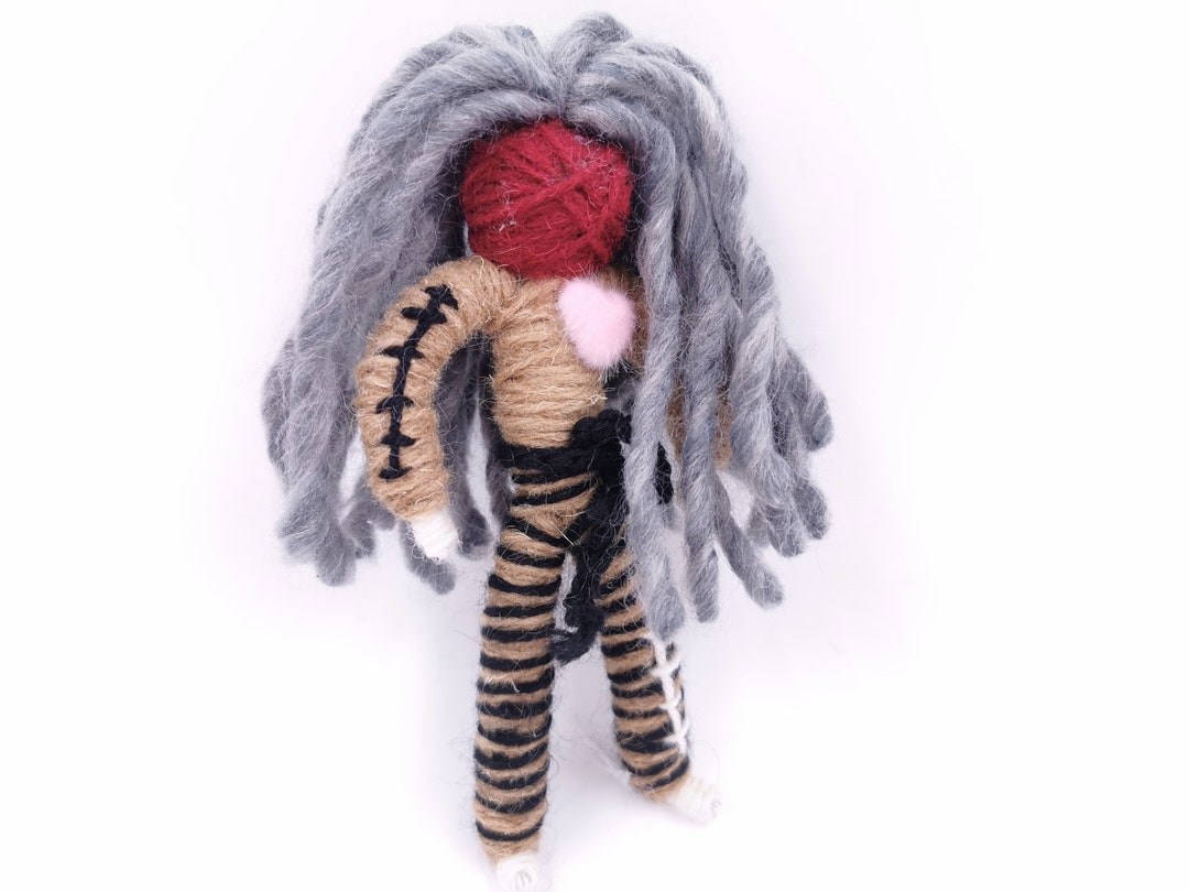 Control Mind Voodoo Doll, Yarn Handmade Voodoo Figurine, Scarry Red Head Voodoo Figure ...