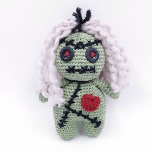 Voodoo Doll, Dark Green Crochet Amigurumi, Little Voodoo Doll Gift With ...