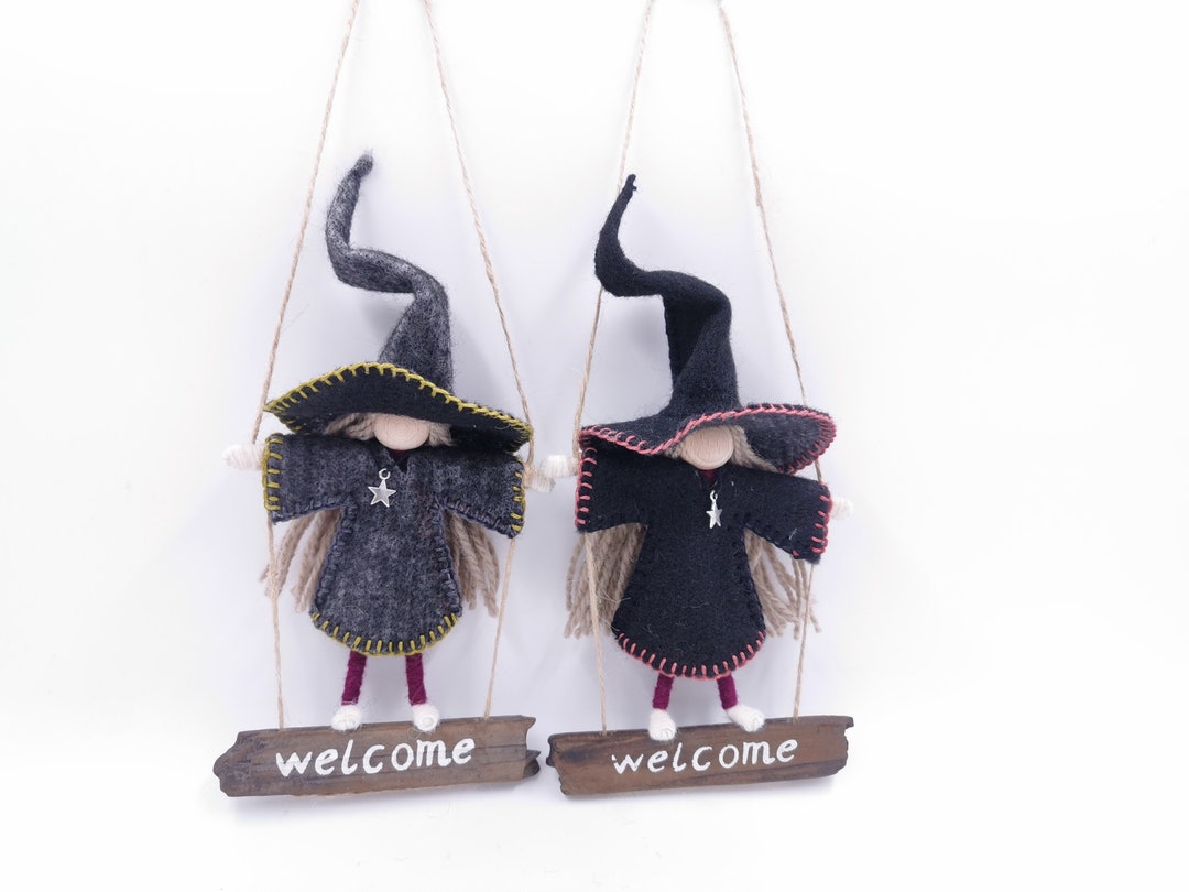 Willkommen HEXE Figur Küche Hexe Puppe Hängende Hedge Hexe - Etsy ...