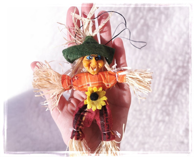 Straw Witch Doll Ornament Hanging Mini Witch Figurine - Etsy Australia