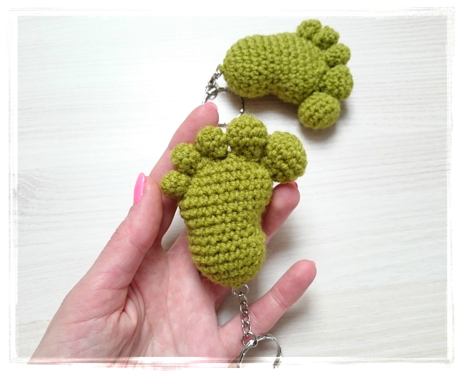 Shrek Foot Keychain Crochet Green Foot Keyring Shrek and | Etsy