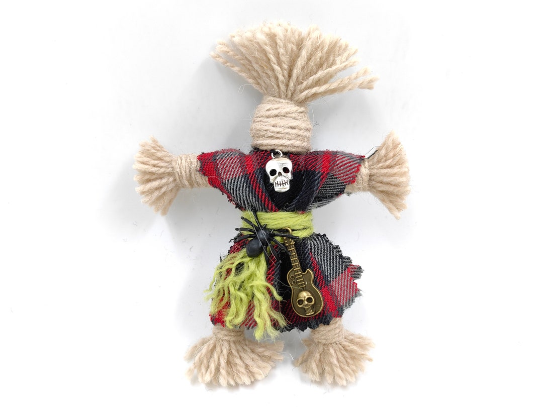 Poppet Voodoo Doll, Mini White Magic Spirit Figurine, Pocket Voodoo ...
