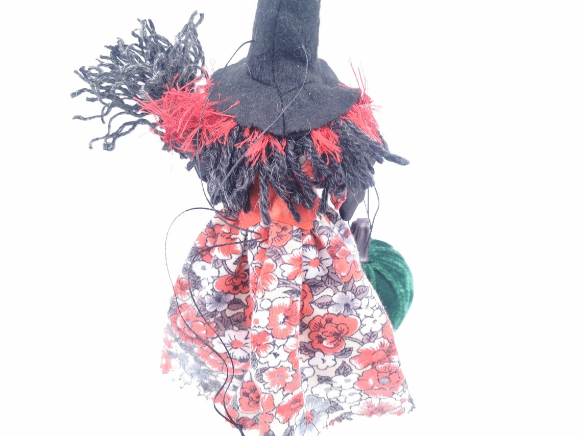 Good Luck KITCHEN WITCH DOLL Witch Figurine With Broom for - Etsy