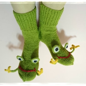 FROG Socks, Funny Socks Woolen Socks Funny Slippers Women Leg Warmers ...