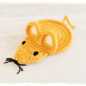 Mouse Coaster Cup Holder Coasters Crochet Rat Napkin Pink Mice Doily ...