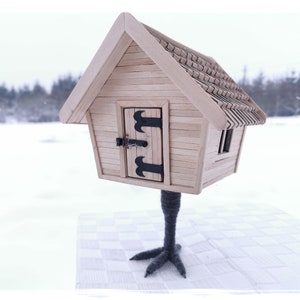 House on Chicken Leg, Cute Gift for Home Decor, Handmade Baba Yaga ...