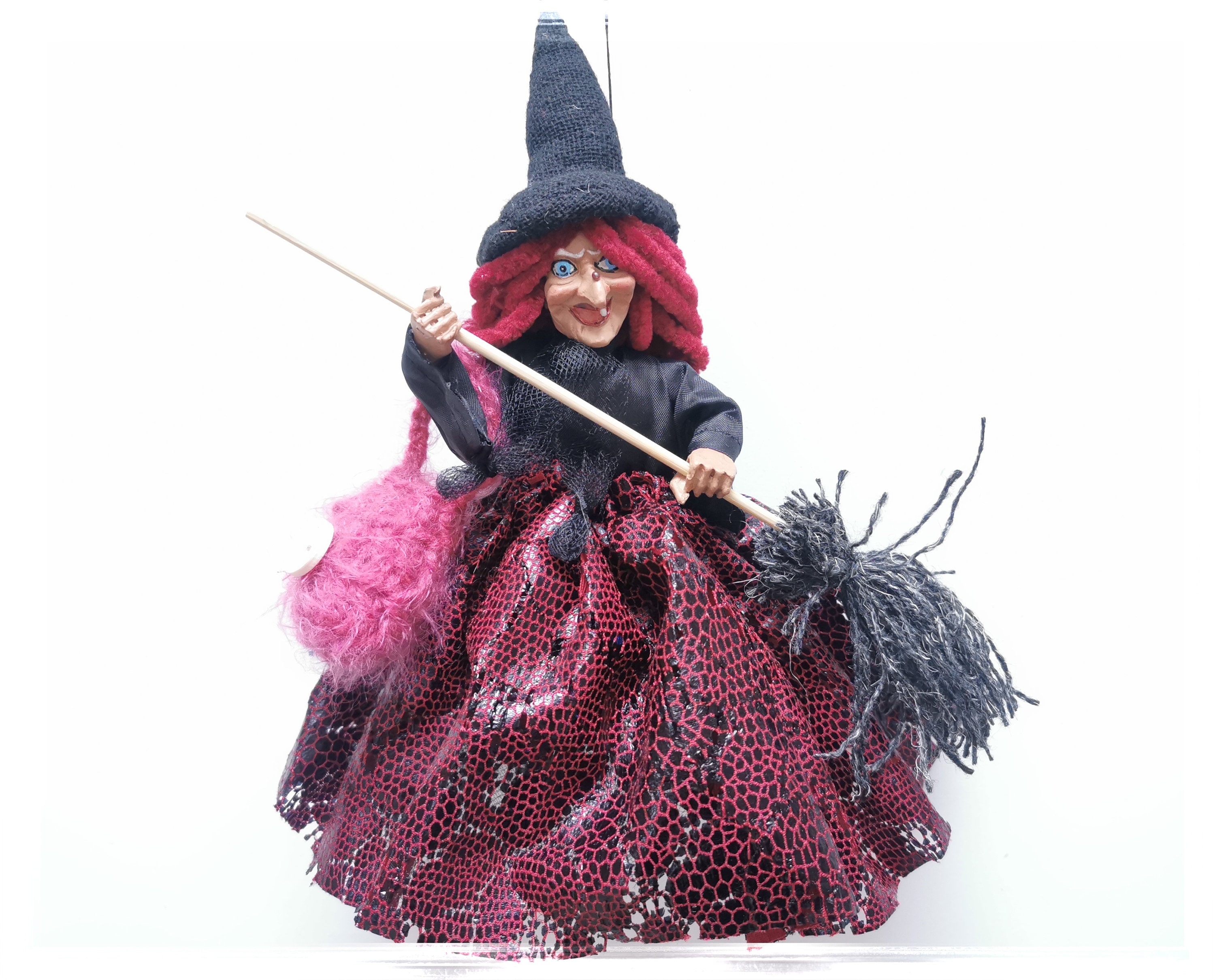 Good Luck Kitchen Witch Doll: Halloween Decor, Upcycled Figurine - Etsy