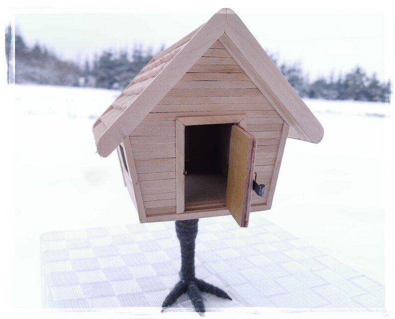 House on Chicken Leg Cute Gift for Home Decor Handmade Baba | Etsy