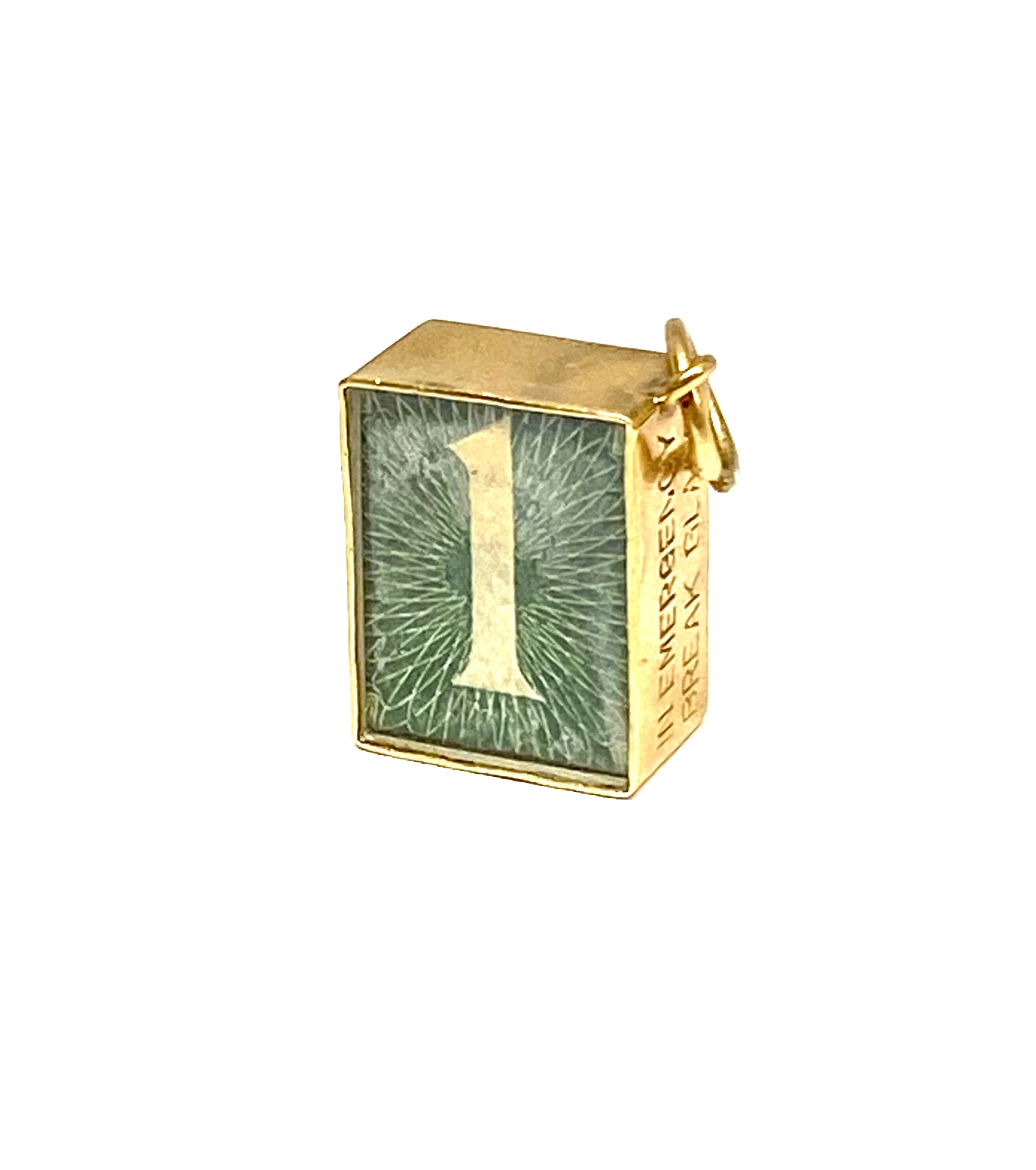 9ct GOLD POUND NOTE Charm Vintage Pound Note Charm Wartime Jewellery ...