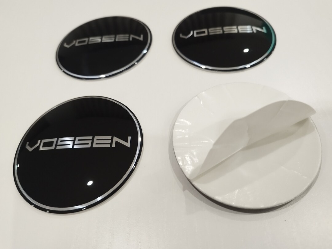 VOSSEN Car Wheel Center Cap Set of 4 Metal Stickers Self - Etsy