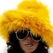 Saffron Faux Fur Bucket Hat / Floppy Hat / Festival Hat / Fuzzy Fur Hat ...