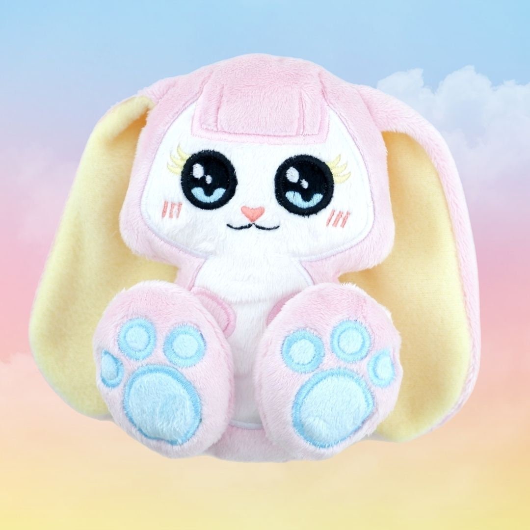3 in 1 Bunny Reinian Stuffie 4 SIZES, Plushie Machine Embroidery ...