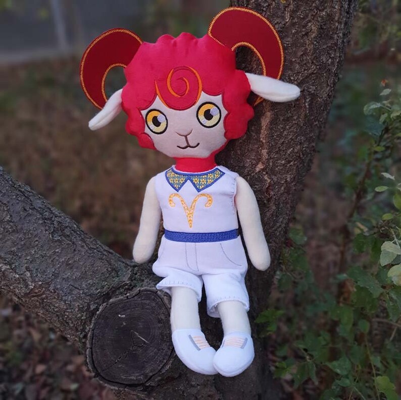 Parcy ram boy Doll 4 SIZES Stuffie Plushie Machine | Etsy