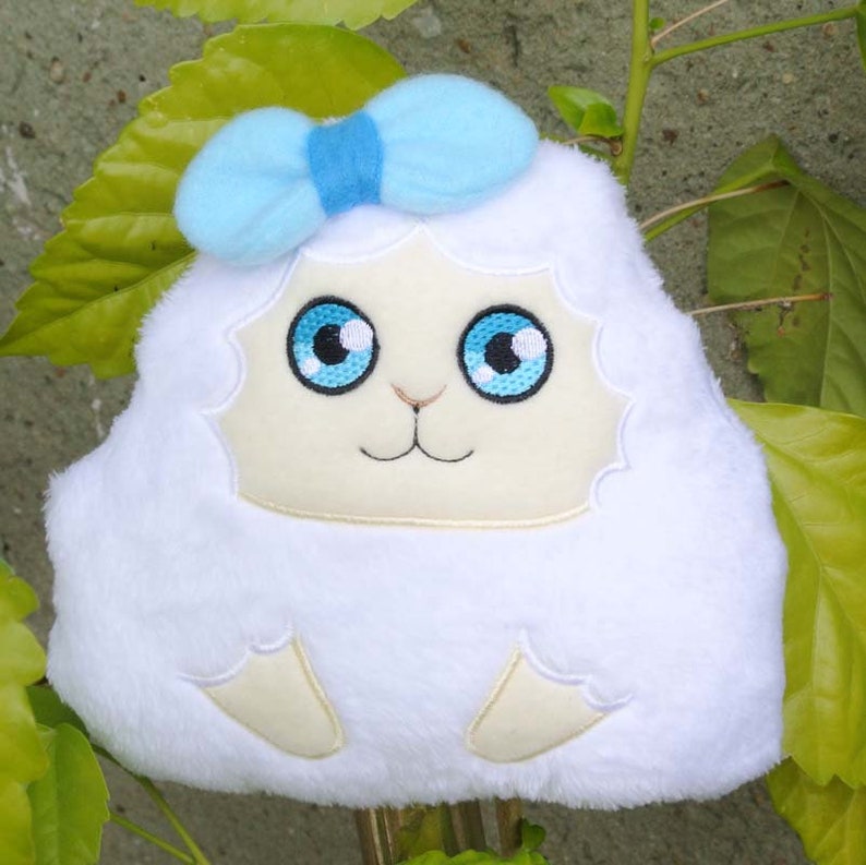 Agnes Sheep Stuffie 5 SIZES, Plushie Machine Embroidery Digitized ...