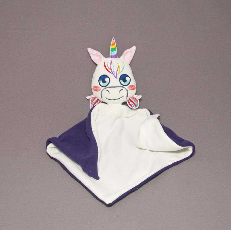 Plushie Machine Embroidery Digitized Design PATTERN ITH Unicorn Lovey 3 ...