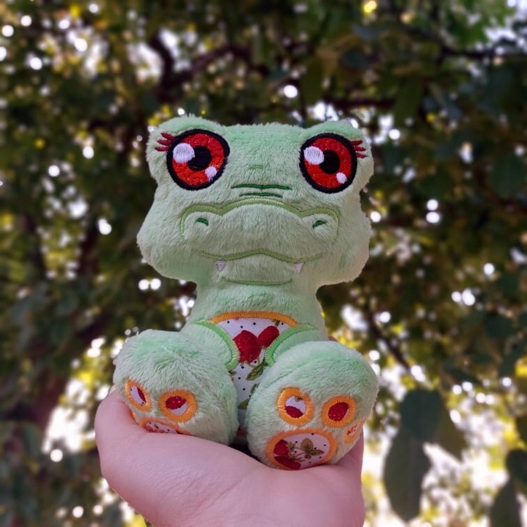 Button Eyes Cute Crocodile Reinian 3 in 1 Stuffed Toy 4 SIZES, Plushie ...