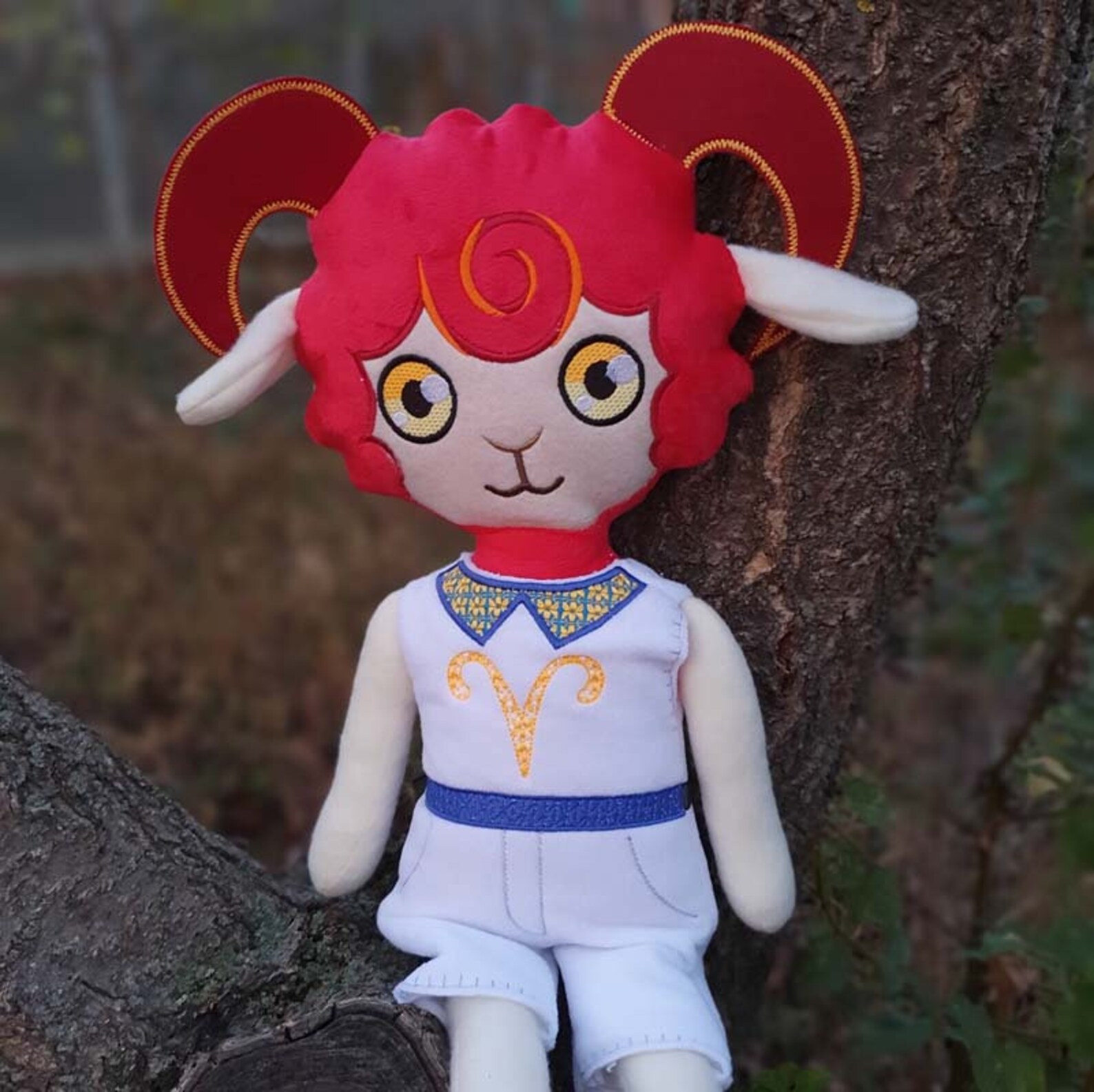 Parcy ram boy Doll 4 SIZES Stuffie Plushie Machine | Etsy