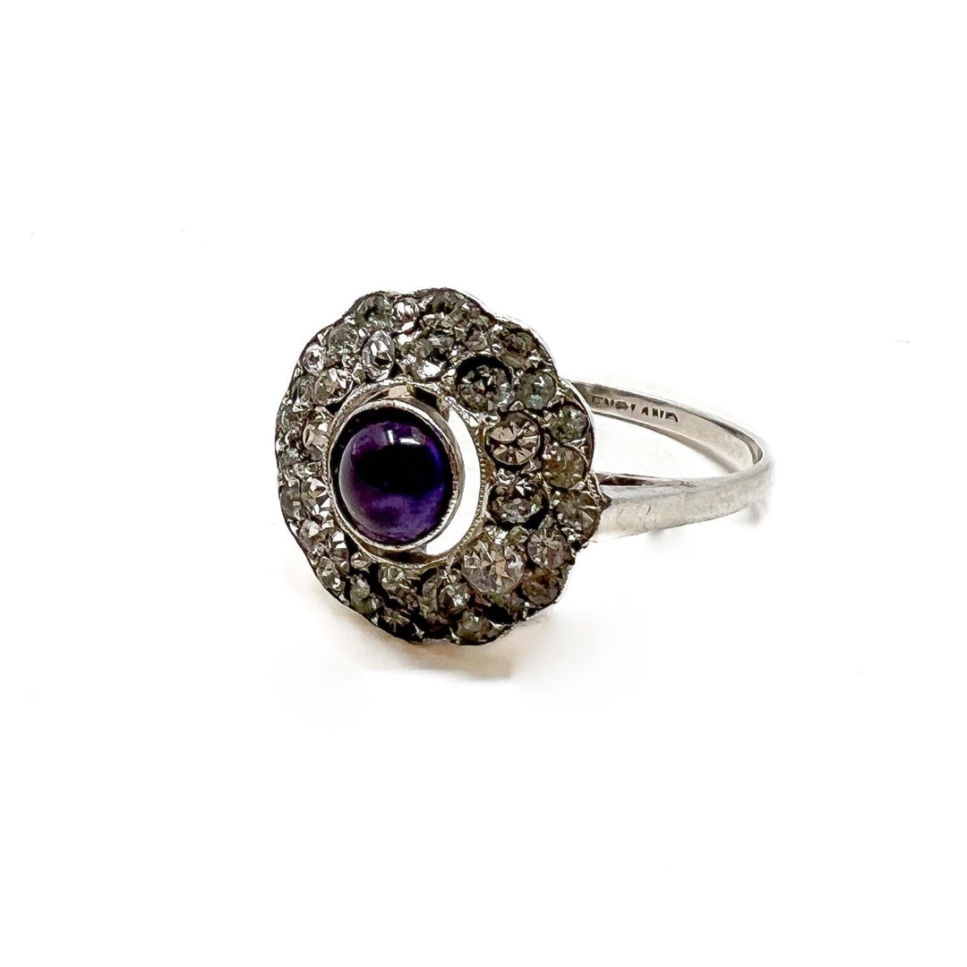 Ciro 'SCP' Ring Vintage 1930s Art Deco Silver and Paste - Etsy