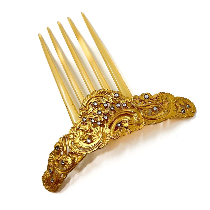 Antique Hair Comb Early 19th Century French Ormalou and Paste - Etsy