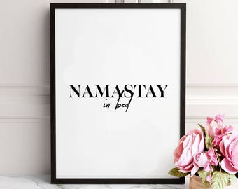 Namastay in bed | Etsy