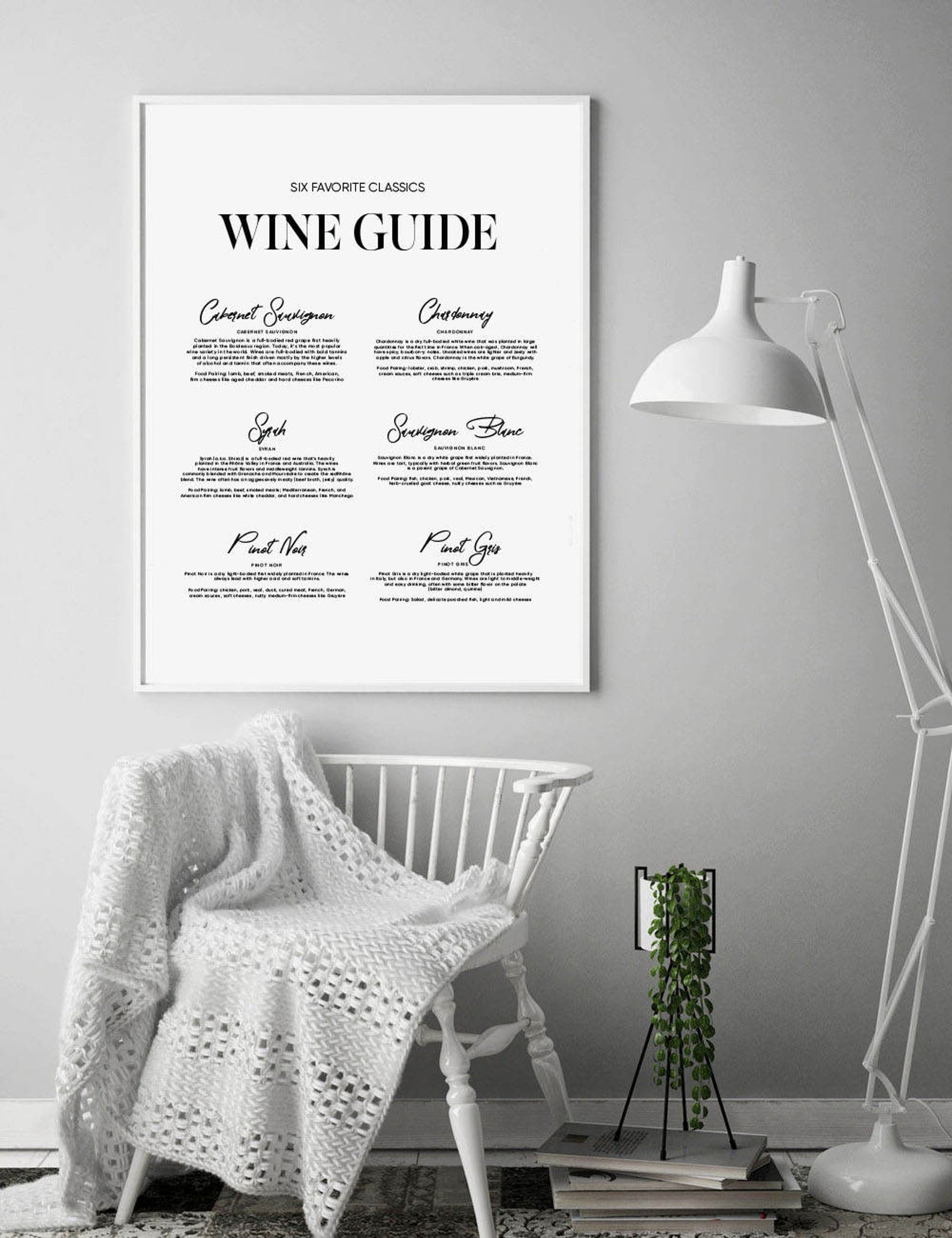 Wine Guide Wine Guide Print Wine Print Wine Wall Art - Etsy