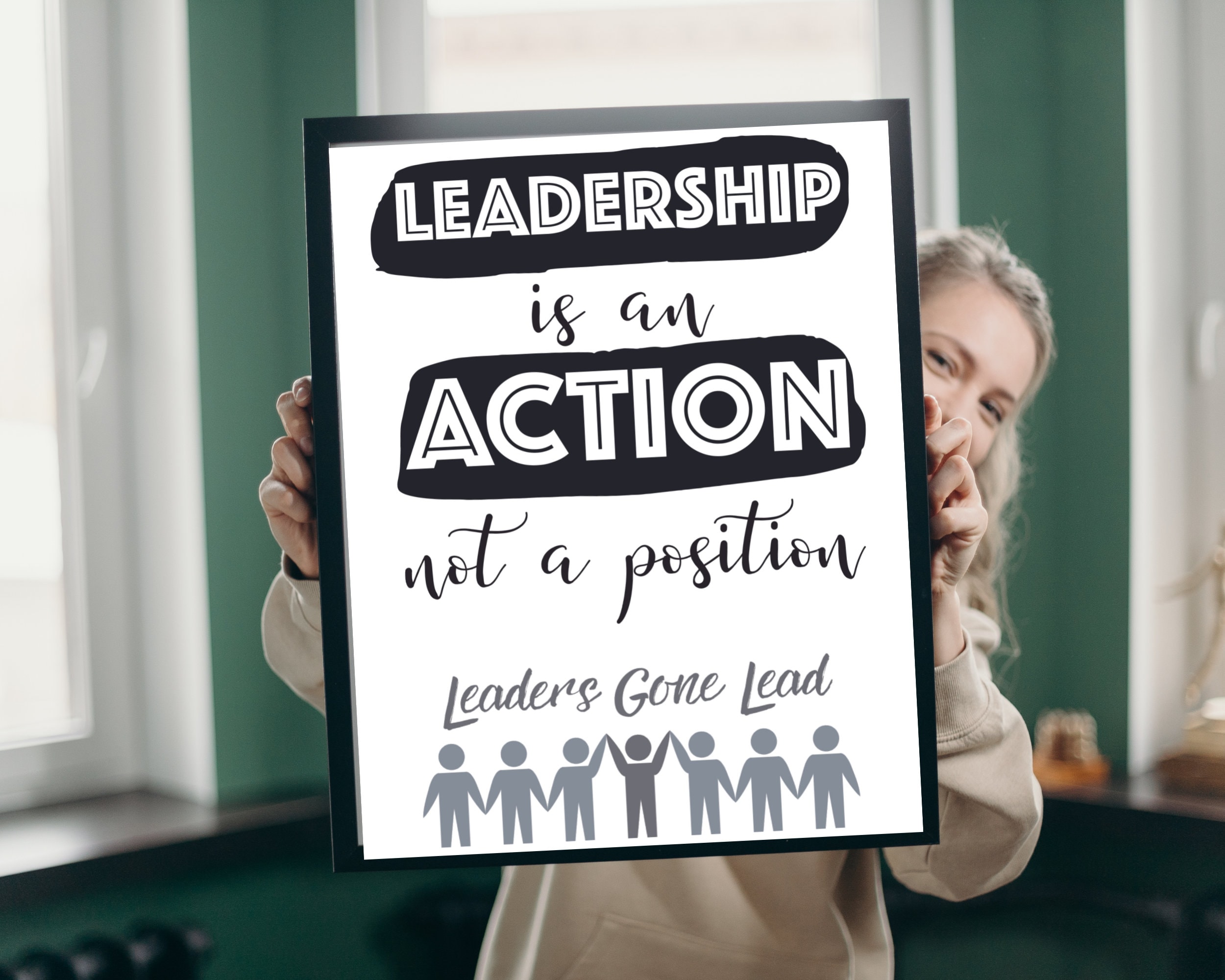 Leadership Wall Art | Leader Quotes | Leader Gifts | Office Wall Art ...