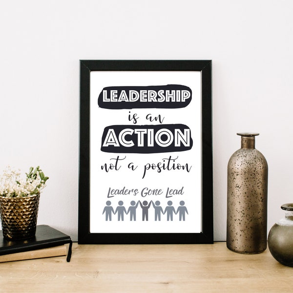 Leadership Poster - Etsy