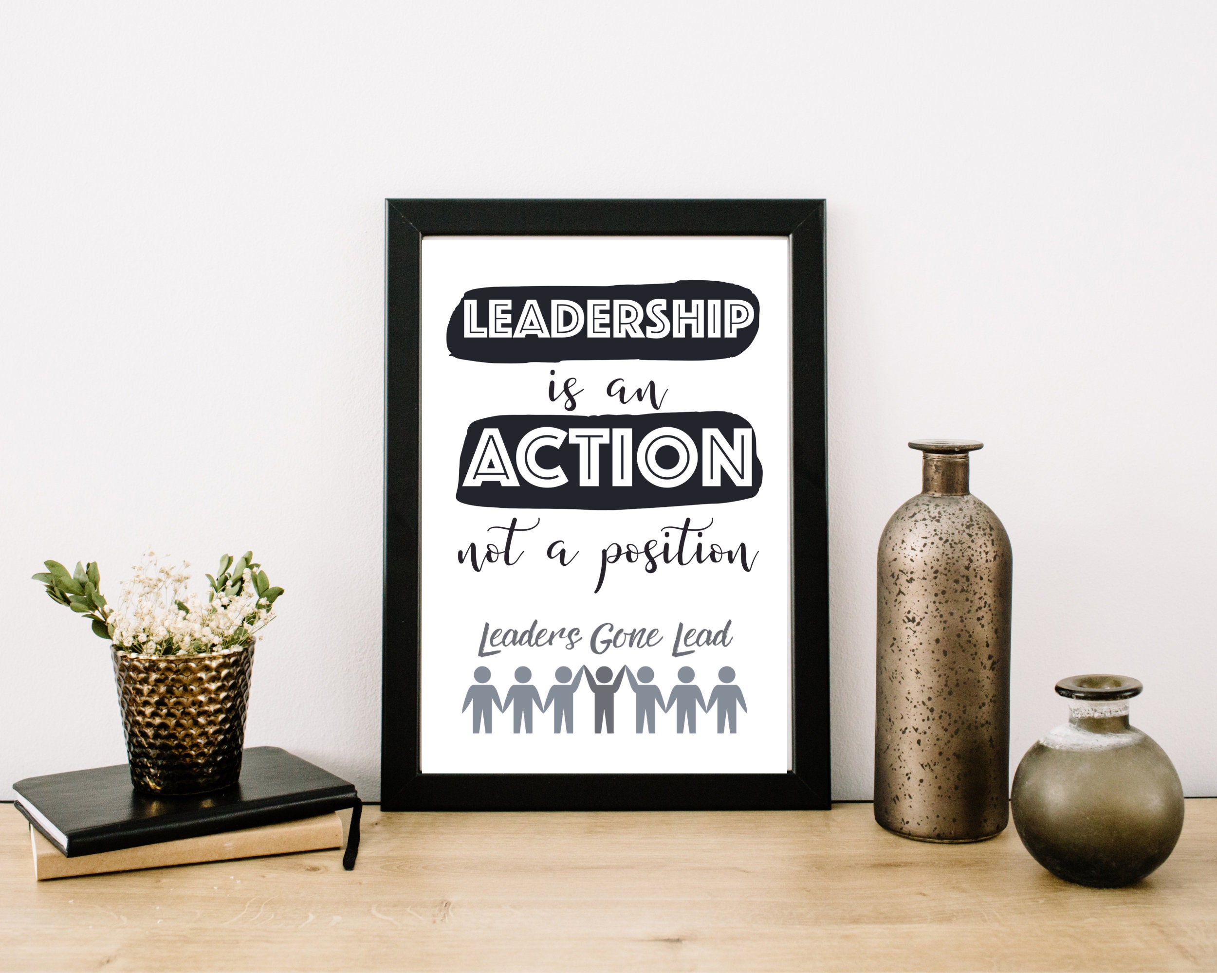 Leadership Wall Art | Leader Quotes | Leader Gifts | Office Wall Art ...