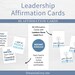 Leadership Affirmation Cards Digital Download | Positive Affirmation ...