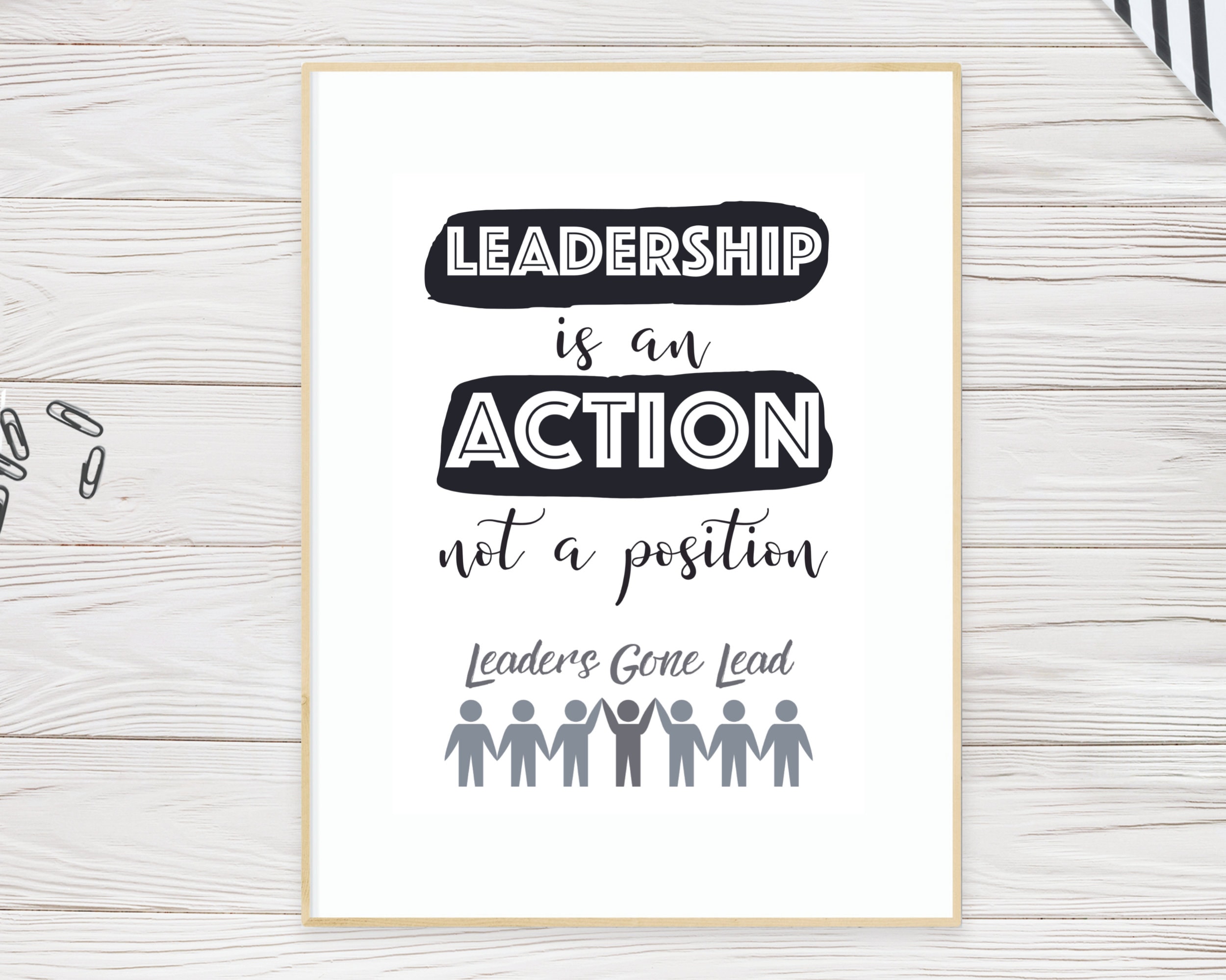 Leadership Wall Art | Leader Quotes | Leader Gifts | Office Wall Art ...