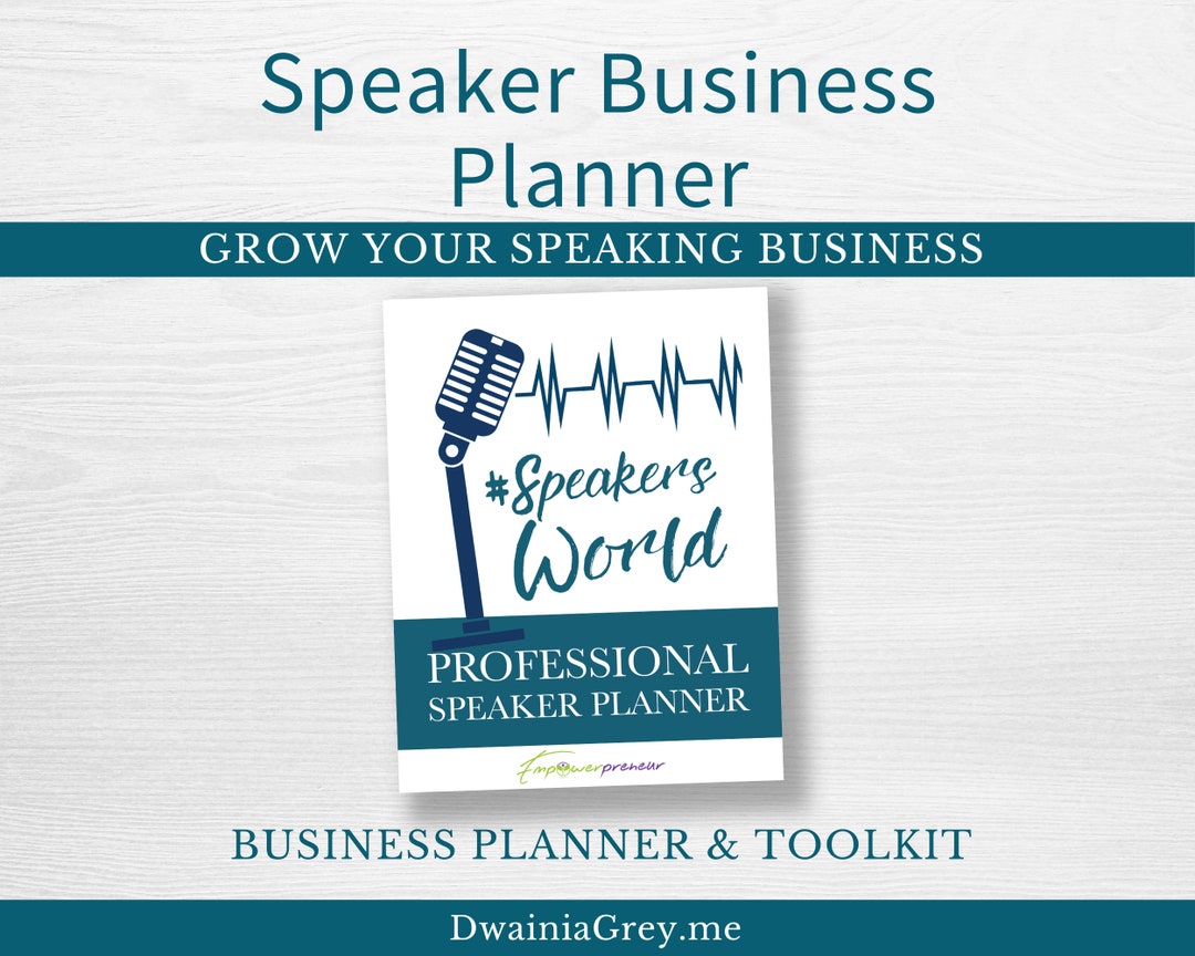 Professional Speaker Business Planner and Toolkit | Speaking Tools ...