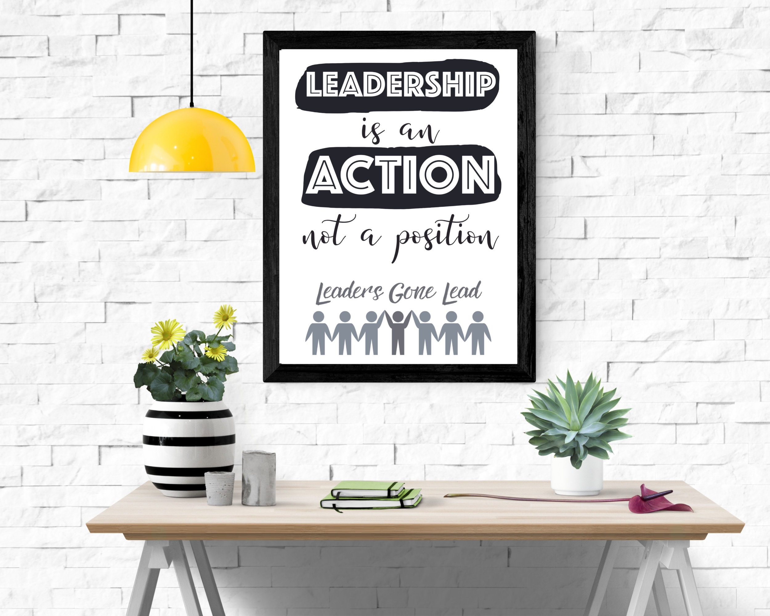 Leadership Wall Art | Leader Quotes | Leader Gifts | Office Wall Art ...