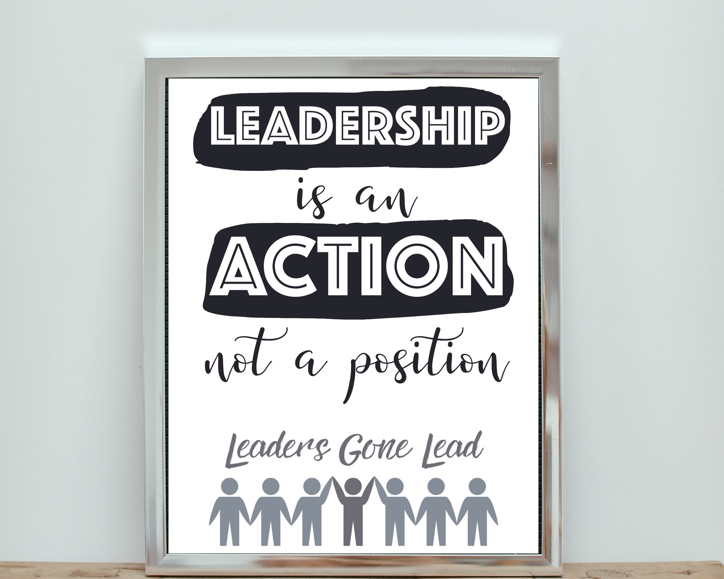 Leadership Wall Art | Leader Quotes | Leader Gifts | Office Wall Art ...
