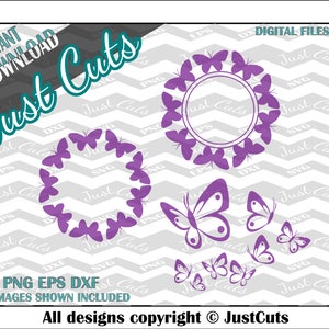 Monogram Frame Svg, Butterfly Svgs, Svg Frames, Svg Set, Frame Svg Set ...