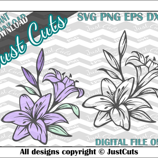 Lily Svg - Etsy