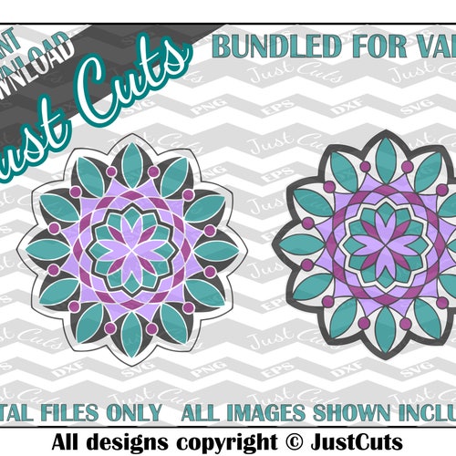6 Layered Mandala Cut Files | Etsy