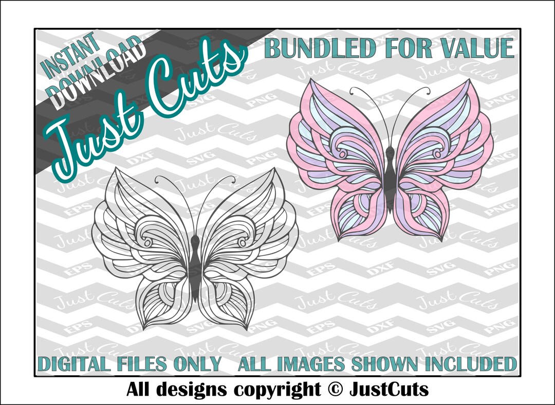 Abstract Butterfly SVG Buttefly SVG Filigree Butterfly - Etsy
