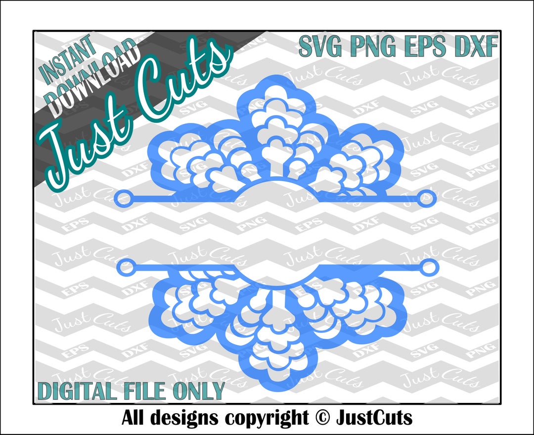 Snowflake Split Frame Snow Split Frame Winter Frame Name - Etsy