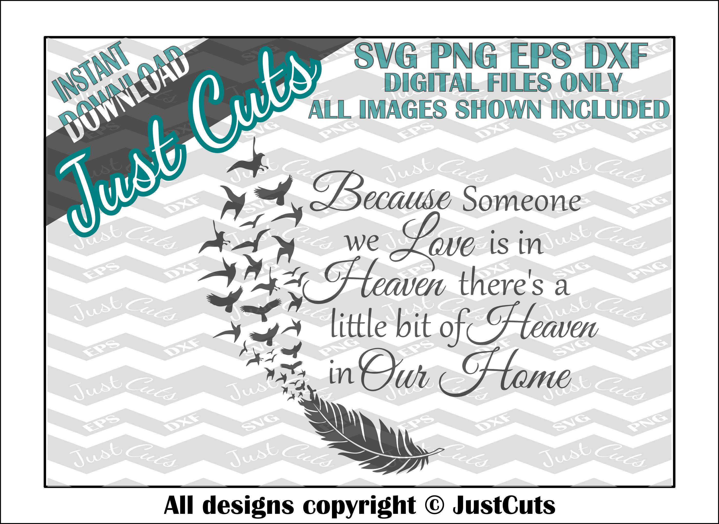 Heaven in our home svg heaven svg sentimental png eps | Etsy