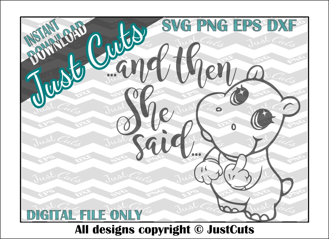 Hippo SVG Hippo Middle Finger Adult Svg Animal Cute - Etsy Australia