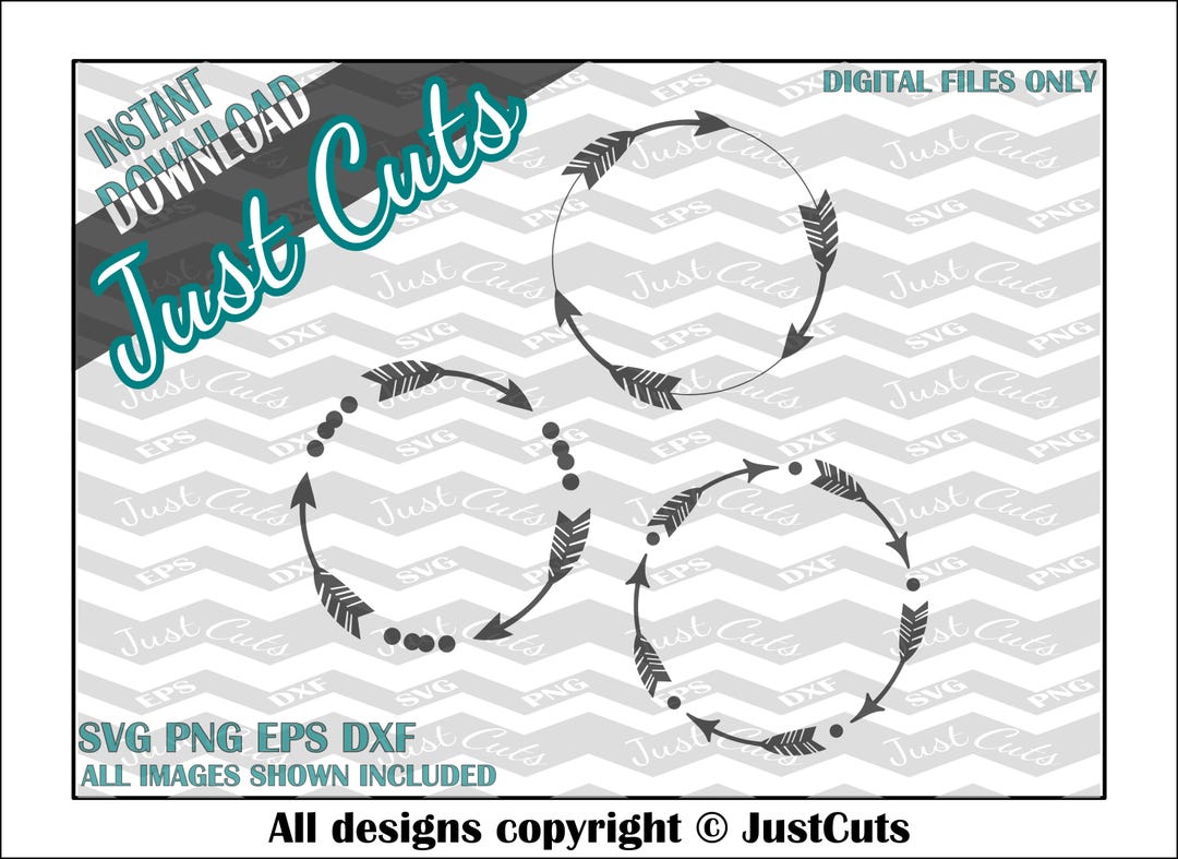 Arrow Circles Arrow Svg Monogram Svg Circle Svg Arrow - Etsy